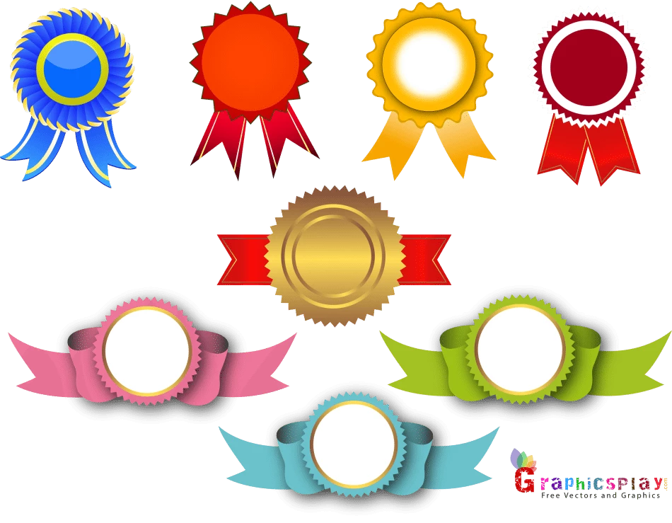 Colorful Ribbons PNG and Vector - GraphicsPlay